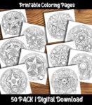Pagan Coloring Pages Digital 50 Pack | Happy Colorist