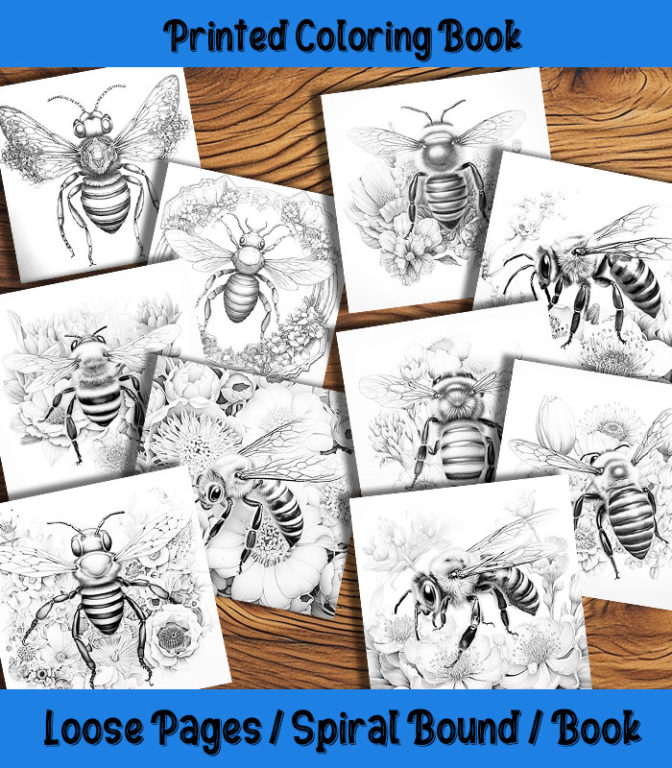 Bee Inspired Coloring Book - The Happy Colorist