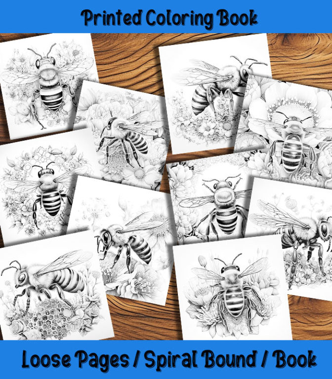 Bee Inspired Coloring Book - The Happy Colorist