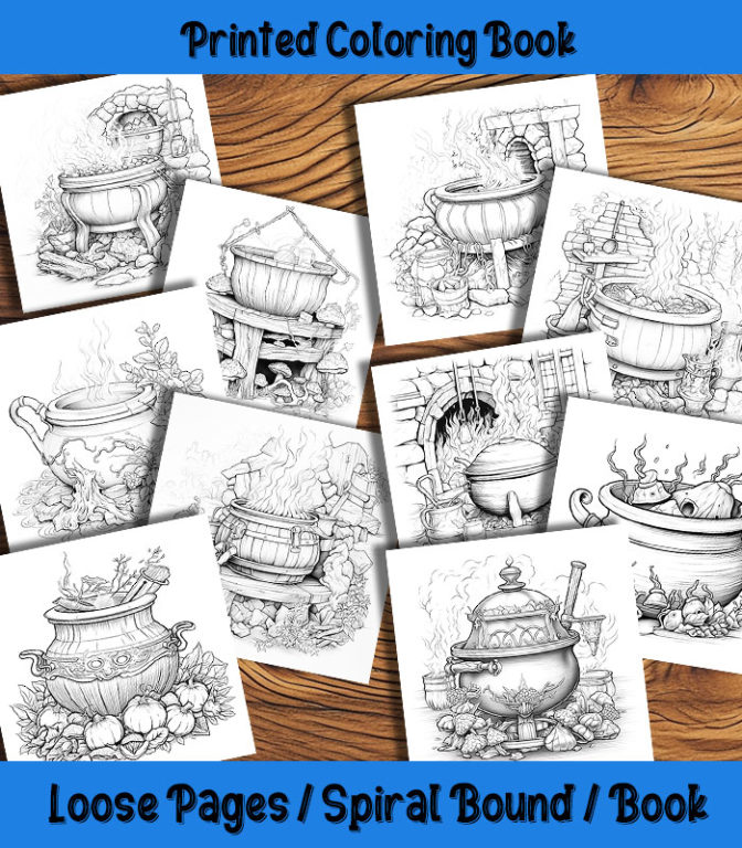 Bewitching Brews Coloring Book | The Happy Colorist