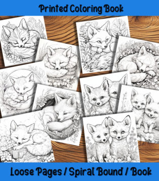 Baby Fox Wonders Coloring Book - The Happy Colorist