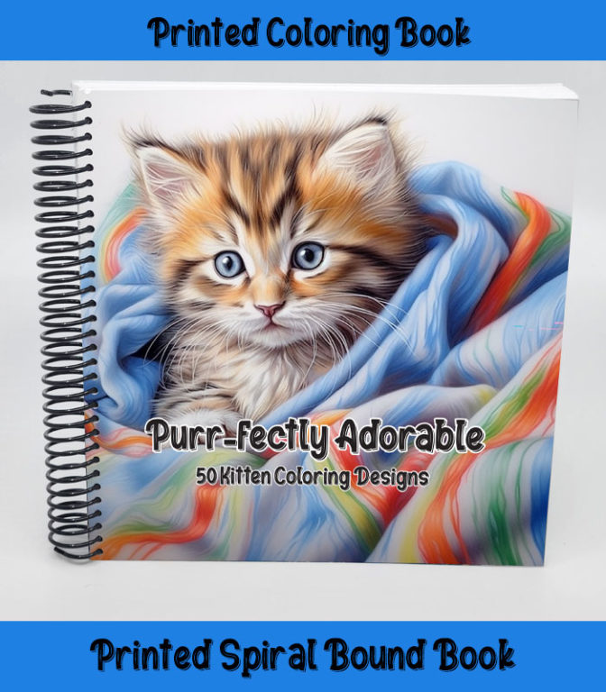 Purr-fectly Adorable Kitten Coloring Book - The Happy Colorist