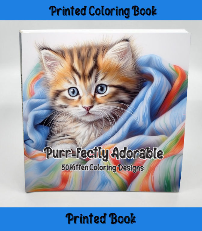 Purr-fectly Adorable Kitten Coloring Book - The Happy Colorist