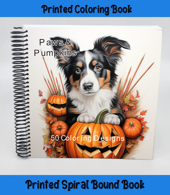 Paws & Pumpkins Coloring Book - The Happy Colorist