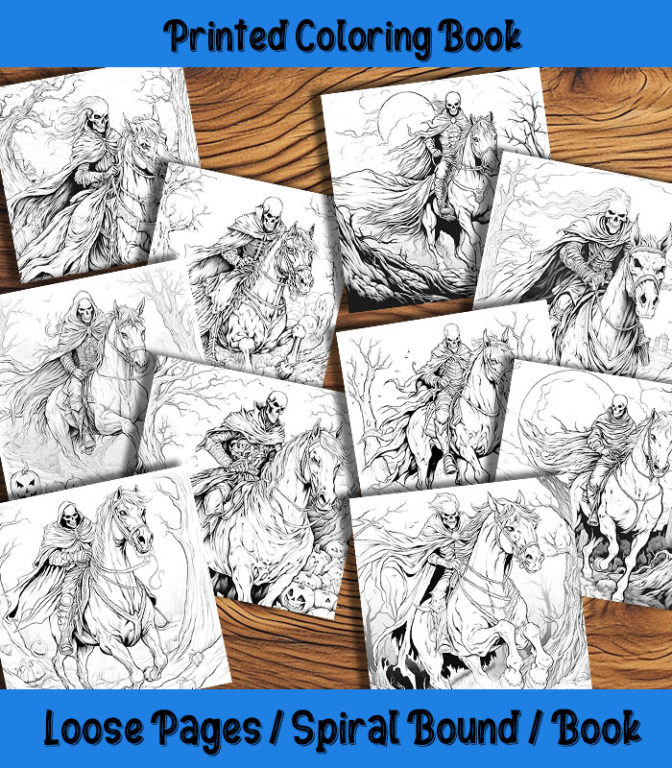 Phantom Riders Coloring Book | The Happy Colorist