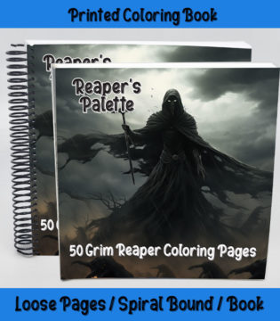 Reaper's Palette Coloring Book | The Happy Colorist