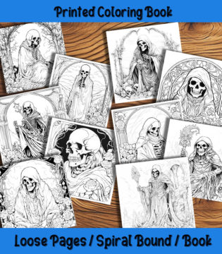 Reaper's Palette Coloring Book | The Happy Colorist