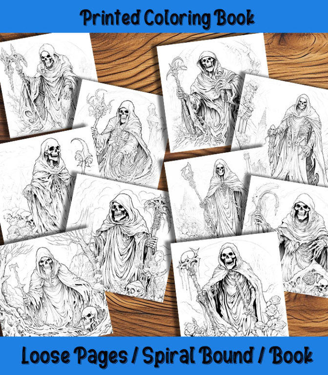 Reaper's Palette Coloring Book | The Happy Colorist