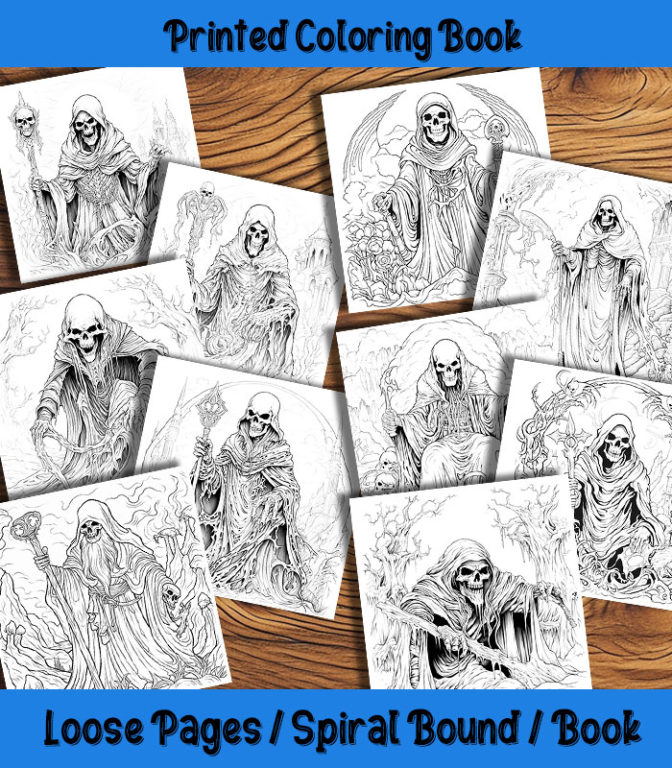 Reaper's Palette Coloring Book | The Happy Colorist
