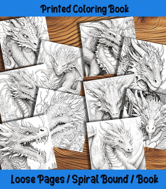 Dragon Dreams Coloring Book | The Happy Colorist