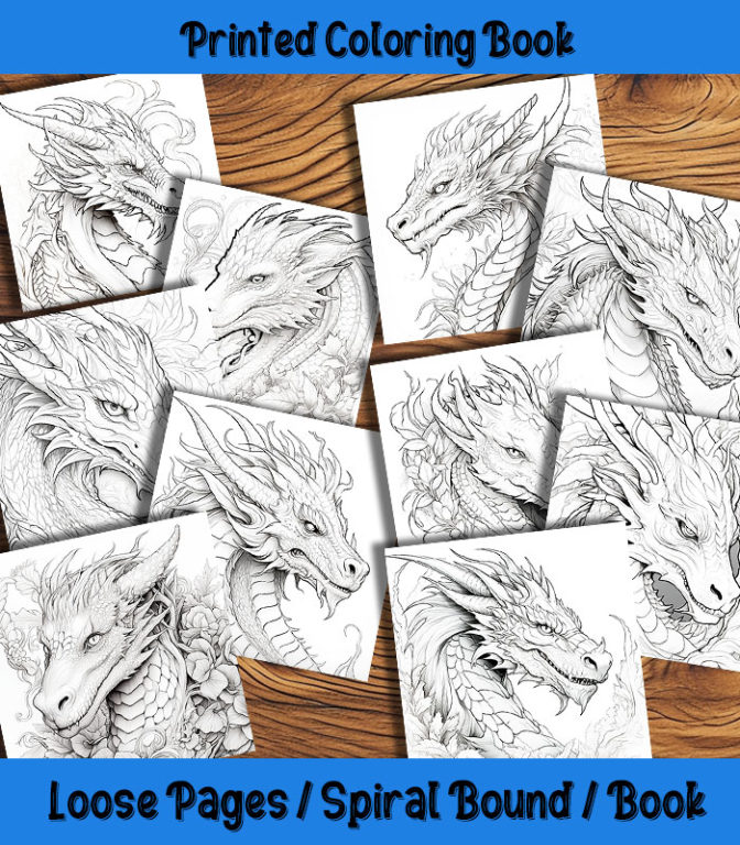 Dragon Dreams Coloring Book | The Happy Colorist