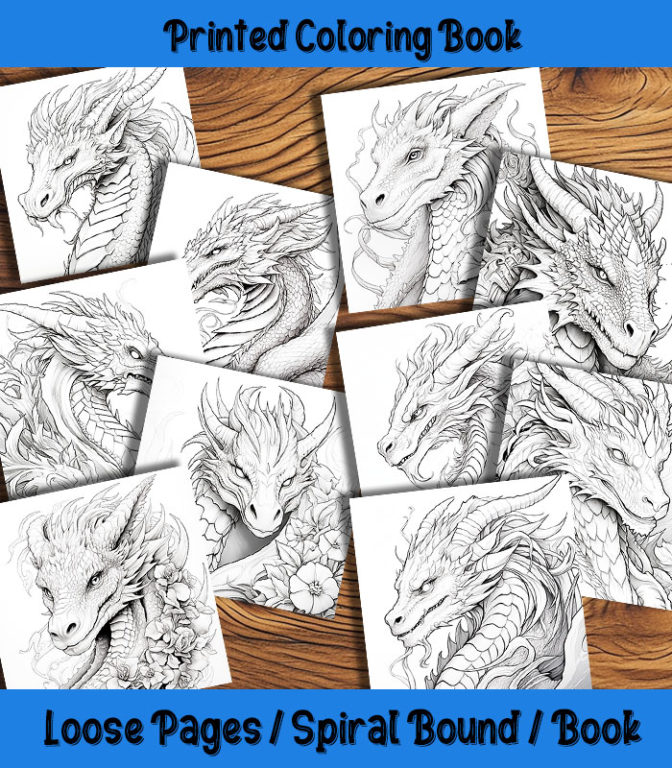 Dragon Dreams Coloring Book | The Happy Colorist
