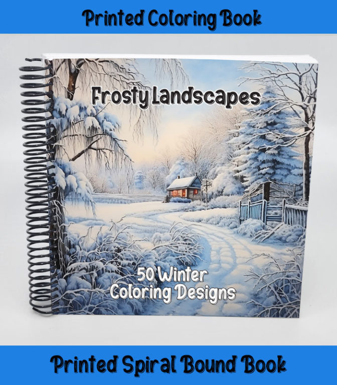 Frosty Landscapes Coloring Book | The Happy Colorist