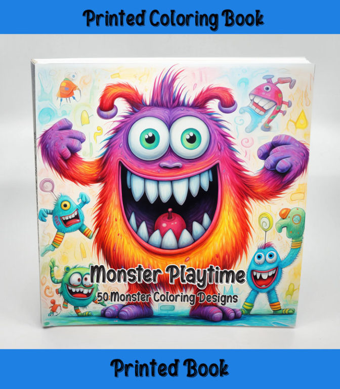 Monster Playtime Coloring Book - The Happy Colorist