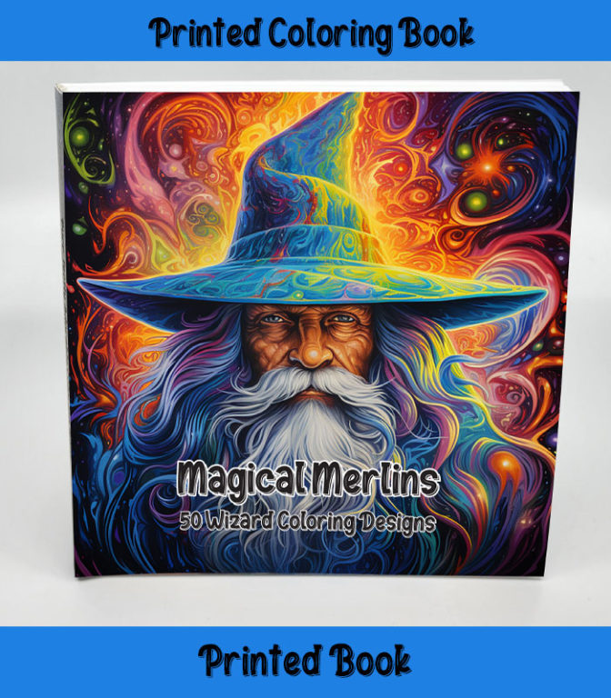 Magical Merlins Coloring Book | The Happy Colorist
