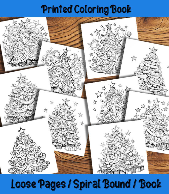 Deck the Trees Coloring Book | The Happy Colorist