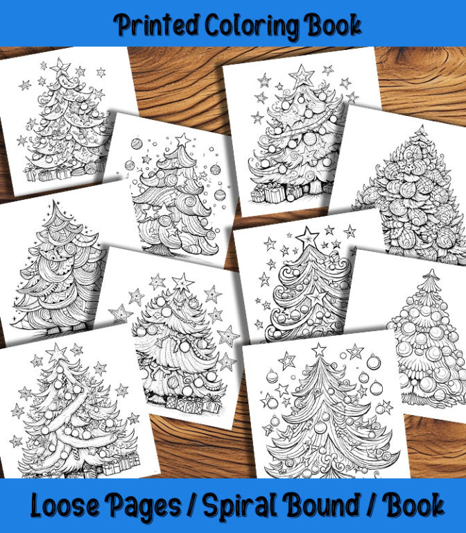 Deck the Trees Coloring Book | The Happy Colorist