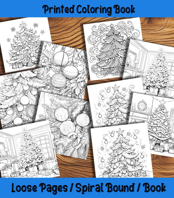 Deck the Trees Coloring Book | The Happy Colorist