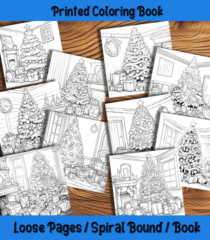 Deck the Trees Coloring Book | The Happy Colorist