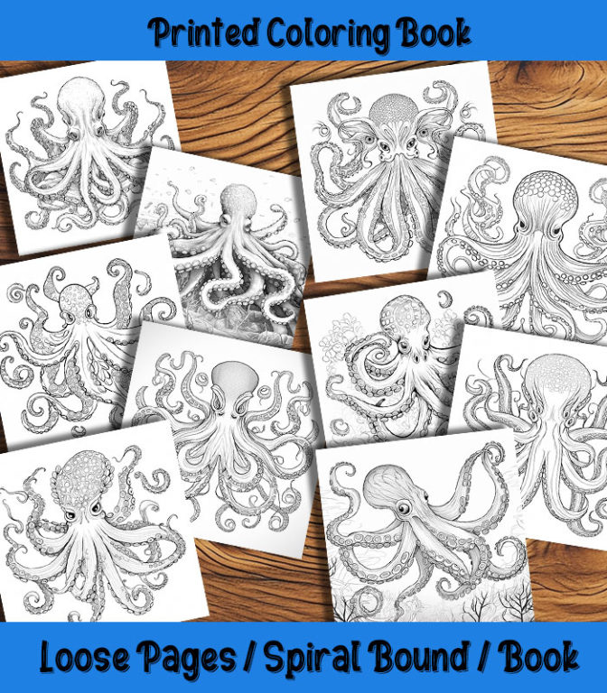 Tentacle Trails Coloring Book | The Happy Colorist
