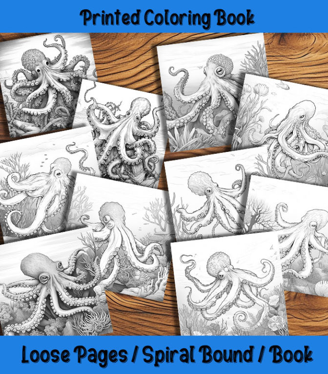 Tentacle Trails Coloring Book | The Happy Colorist