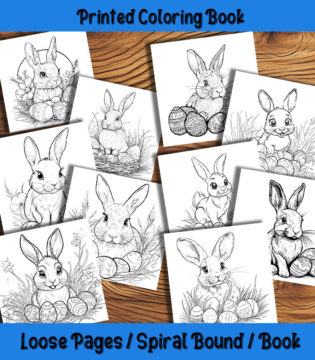 Easter Bunny Tales Coloring Book - The Happy Colorist