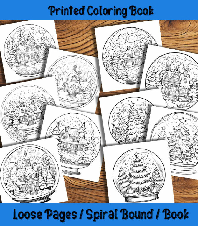 Festive Spheres Coloring Book - The Happy Colorist