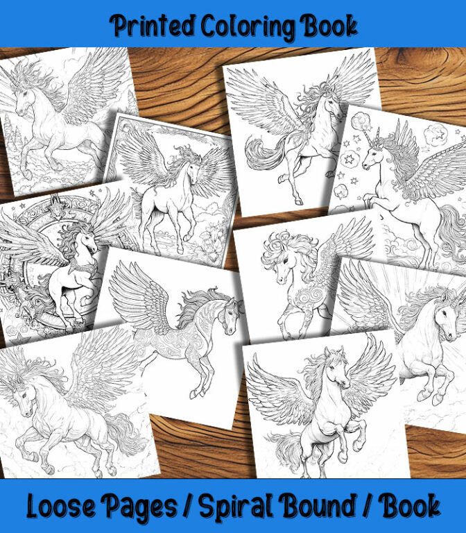 Winged Majesty Coloring Book | The Happy Colorist