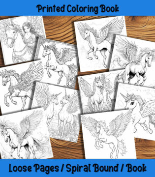Winged Majesty Coloring Book | The Happy Colorist
